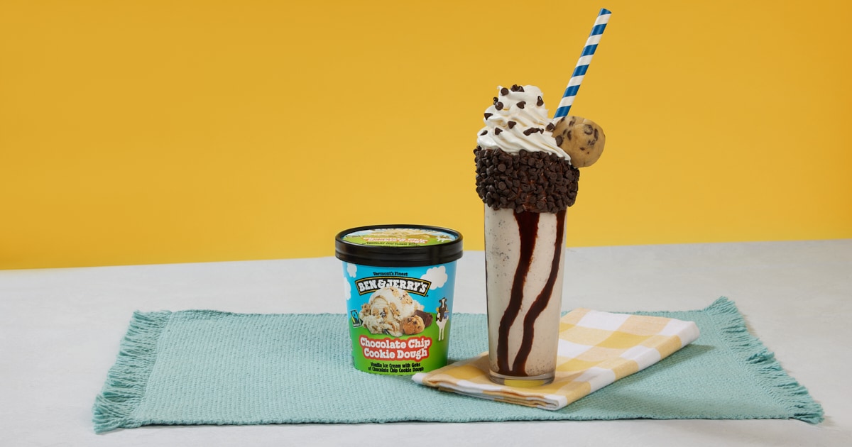 Chocolate Chip Cookie Dough Milkshake Recipe | Ben & Jerry’s