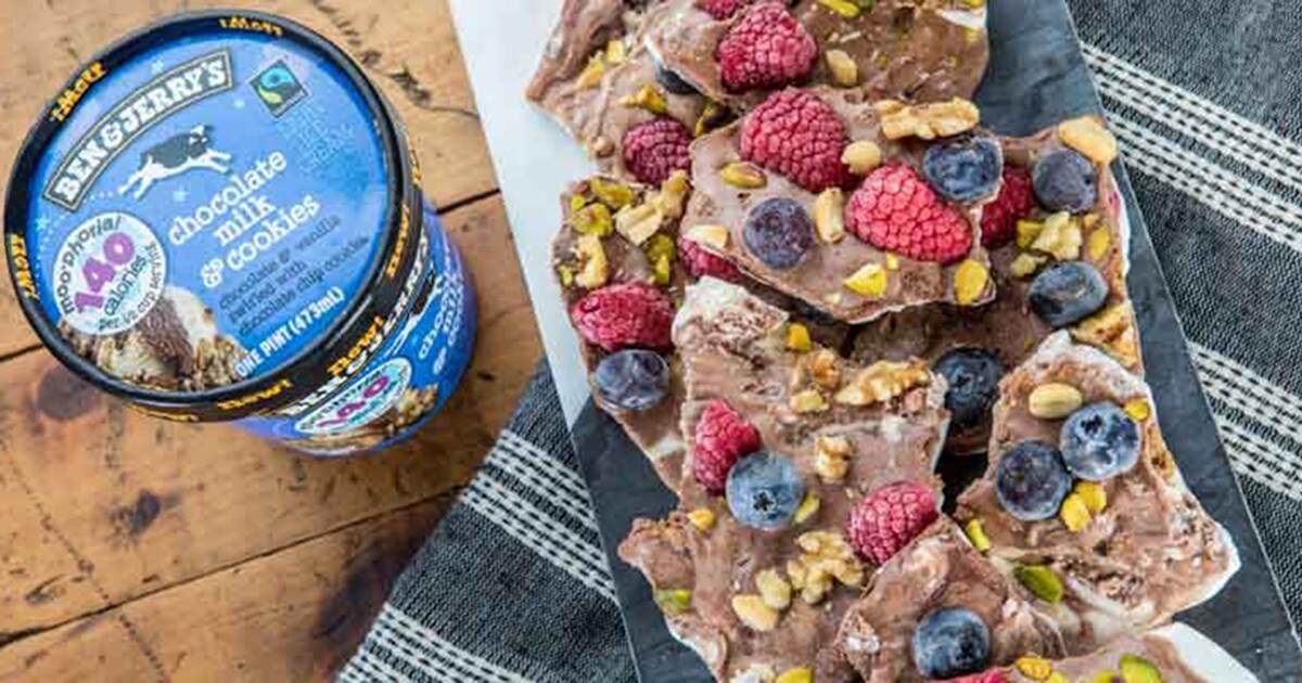 Chocolate Milk & Cookies Ice Cream Bark | Ben & Jerry’s
