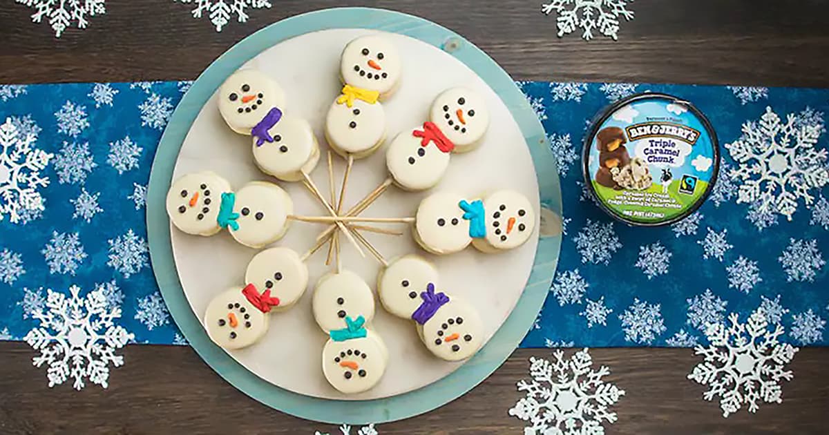 Ice Cream Snowmen-wiches | Ben & Jerry’s