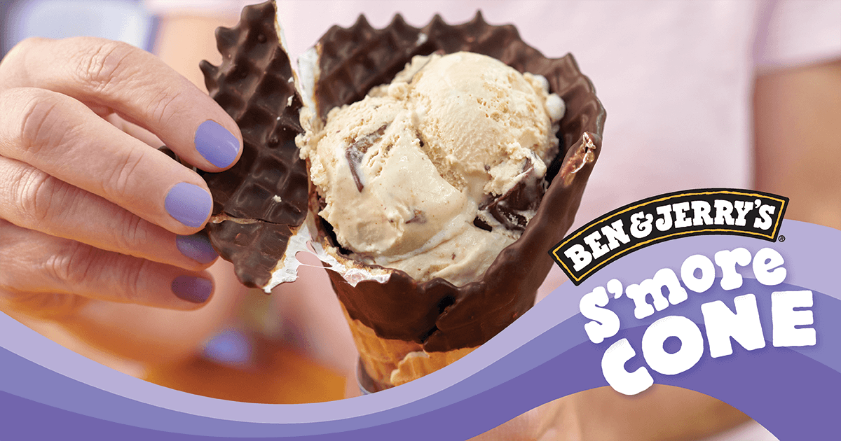 The S’more Cone Is Now at Scoop Shops! | Ben & Jerry’s