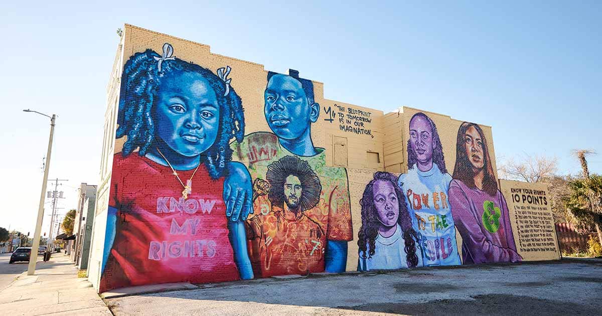 Artist-Activist Bmike Unveils Mural in Tampa Honoring Colin Kaepernick ...